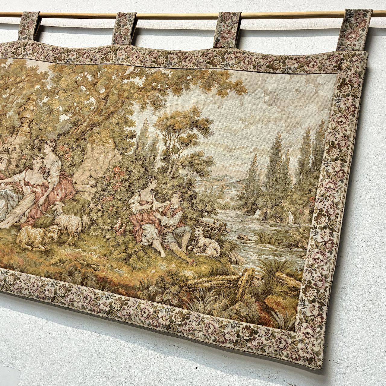Vintage Wall Tapestry - Flemish and French Wall Art - Indigo Sprout